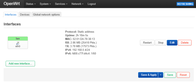 OpenWrt - 1. 安裝、基本設定 - hoyo 學習紀錄